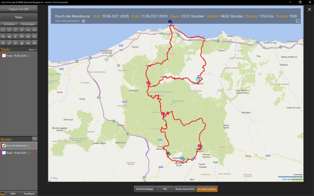 Tracks und Routen konvertieren – Track of the day